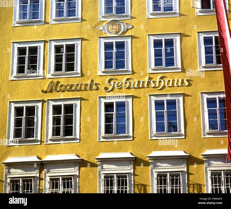 Wolfgang Amadeus Mozart Birthplace Of The Austrian Composer In
