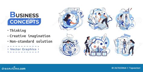 Creative Thinking People Different Mental Mindset Types Or Models Creative Imaginative Logical