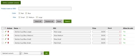 Example Adding A Product With Variants Kentico Xperience 11 Documentation