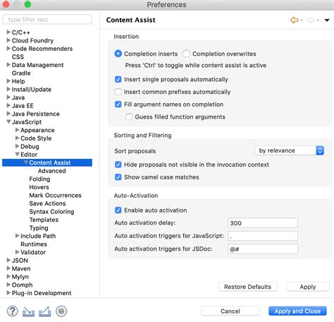 Enable Javascript Content Assist In Eclipse JEE Stack Overflow