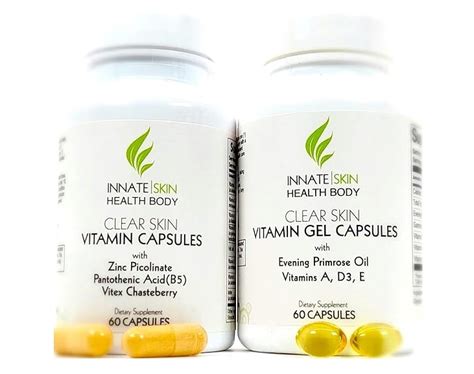 Clear Skin Acne Vitamins Supplements By Innate Skin