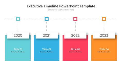 Executive Timeline Powerpoint Template 100 Editable Pptx