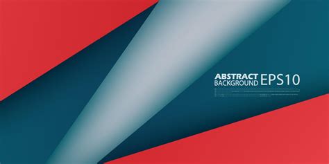 Abstract Red And Blue Triangle On Dark Colorful Geometric Design