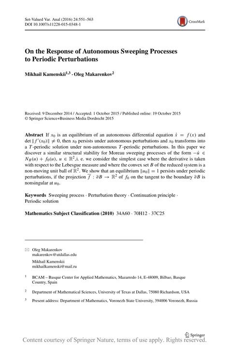 on the response of autonomous sweeping processes to periodic