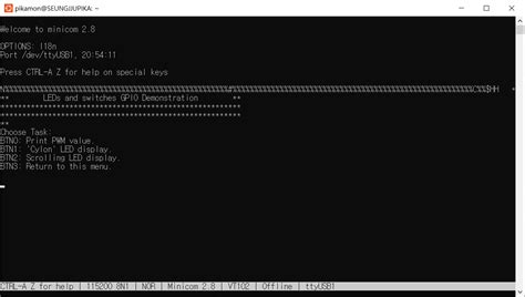Linux WSL 에서 USB 시리얼 포트 사용 방법