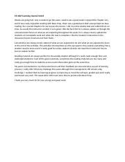 CS Learning Journal Unit Docx CS Learning Journal Unit Weeks Are Going Fast Only