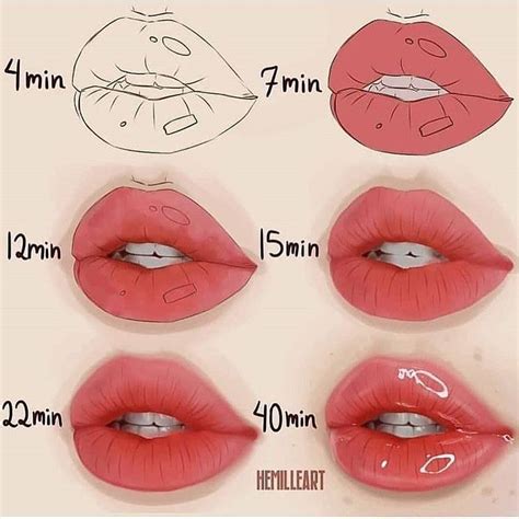 Art 2 Emotion • On Instagram “digital Lips Step By Step Credit To