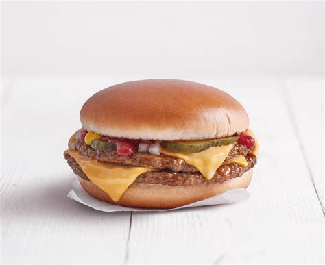 Double Cheeseburger Hovězí Burgery Mcdonalds Čr