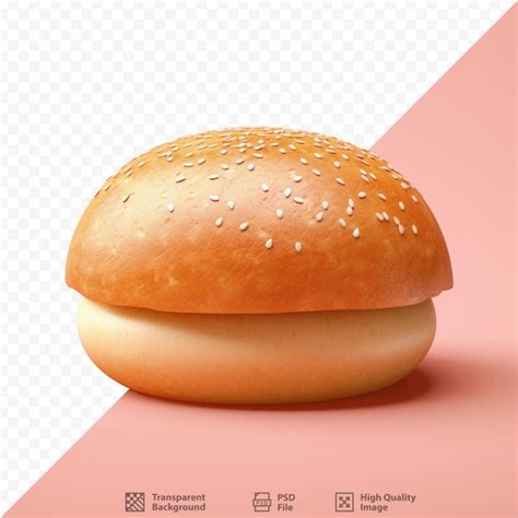 Premium Psd Separated Whole Wheat Hamburger Bun