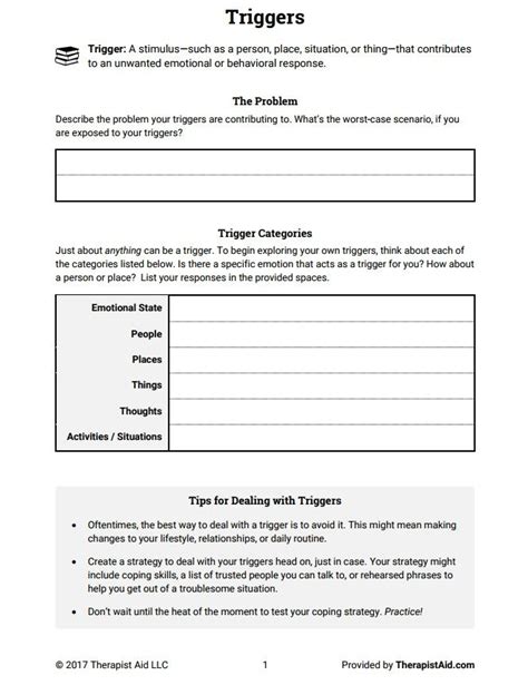 Cognitive Processing Therapy Abc Worksheets Artofit