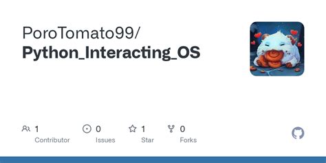 Github Porotomato99pythoninteractingos
