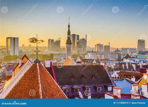 Tallinn Estonia Streets Downtown Highlights Architecture And Facades