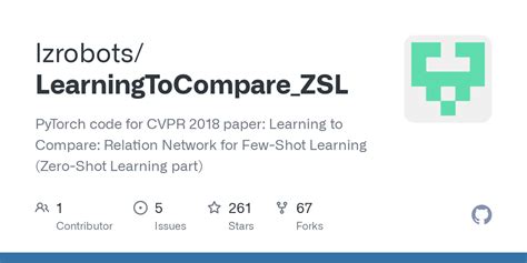 Github Lzrobotslearningtocomparezsl Pytorch Code For Cvpr 2018