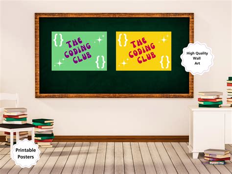 Classroom Coding Club Poster Retro Typography For Programmers