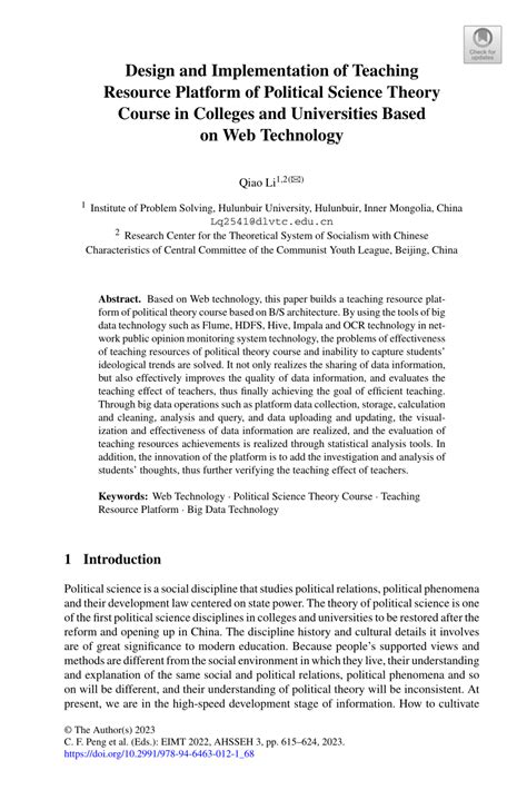 Pdf Design And Implementation Of Teaching Resource Platform Of