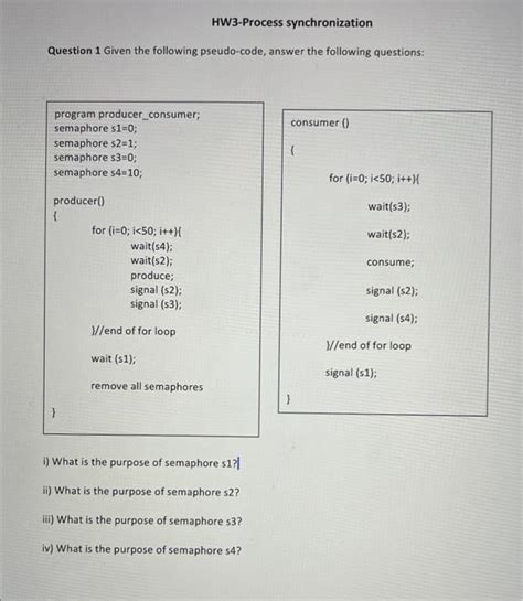 Solved Question 1 Given The Following Pseudo Code Answer Chegg Com