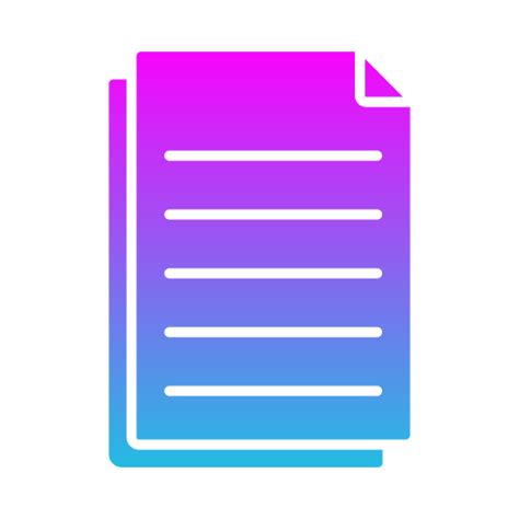 Files Generic Gradient Fill Icon