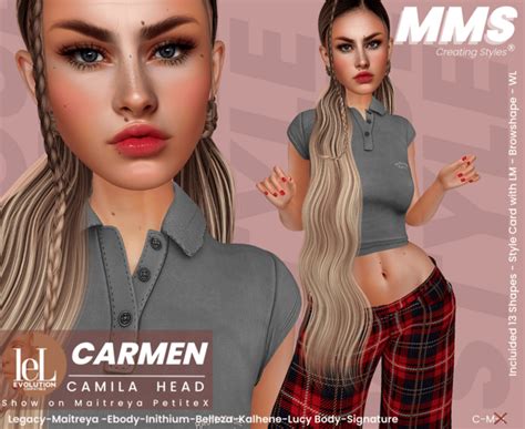 Second Life Marketplace Makemyshape Carmen Shape Lel Camila Legacy