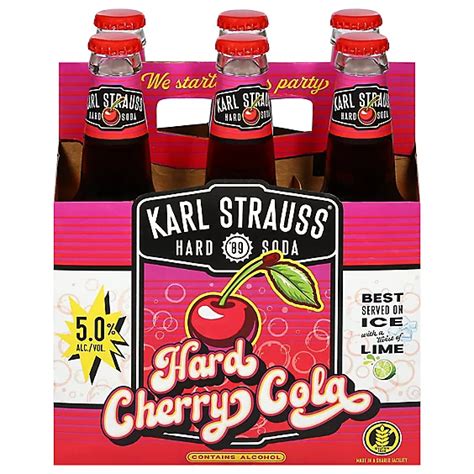 Karl Strauss Cherry Cola Hard Soda 6 12 Fl Oz Bottles 6 12 Fz Vons