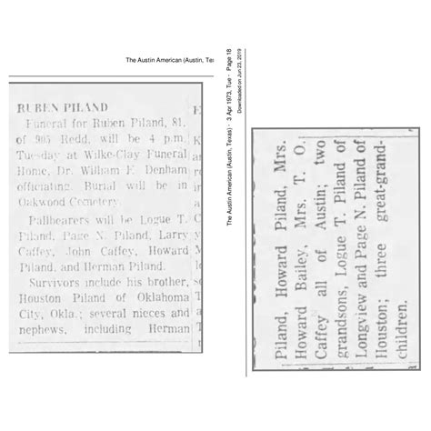 Ruben Piland 1891 1973 Memorial Find A Grave