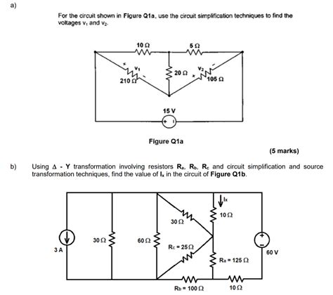 Solved A For The Circuit Shown In Figure Q1a Use The