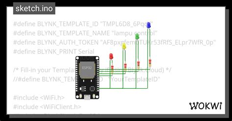 lampu control wokwi esp32 stm32 arduino simulator