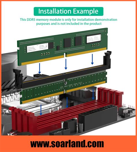 Sldr5003 Ddr5 U Dimm 288 Pin Riser With Short Latch