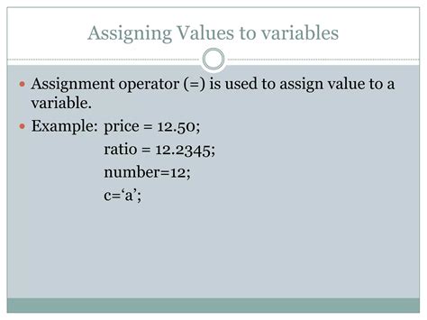 Data Types And Variables In C Programming Pptx