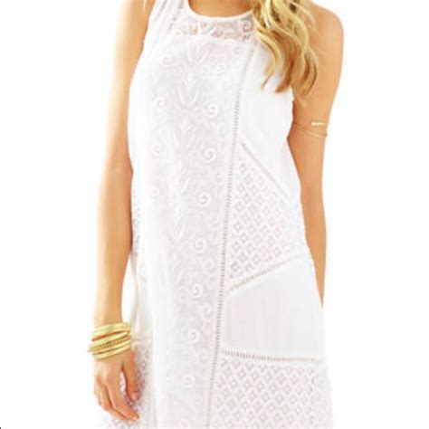Lilly Pulitzer Ginny Shift Dress Resort White Gem