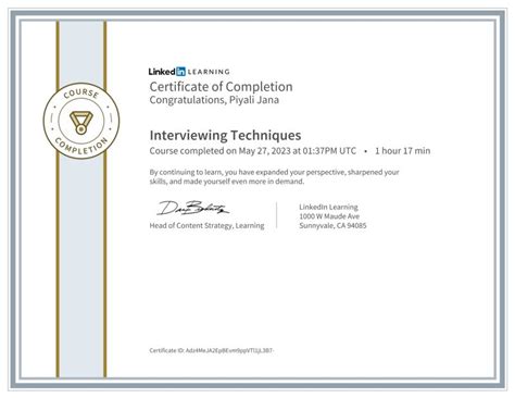 Piyali Jana On Linkedin Certificate Of Completion