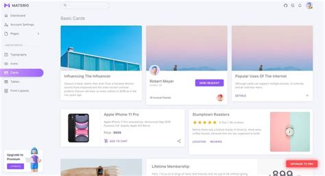 Materio Vue Laravel Open Source Dashboard Starter