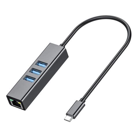 China USB 3 0 Hub Ethernet With USB C Adapter Actory 3 Port USB 3 0 Splitter Gigabit Ethernet