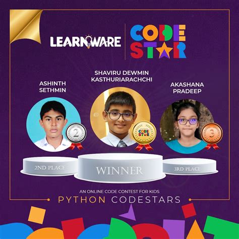 🏆 Congratulations To Our Python Coding Champions From The Online Code
