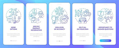 Benefits Of Blue Gradient Gmo Onboarding Screen For Mobile App Vector