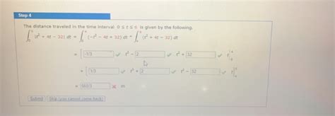 solved the acceleration function in m s and the initial