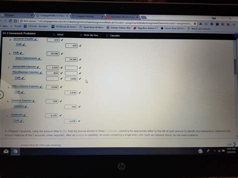 Solved H 2 Homework Problems Ebook Show Me How Calculator