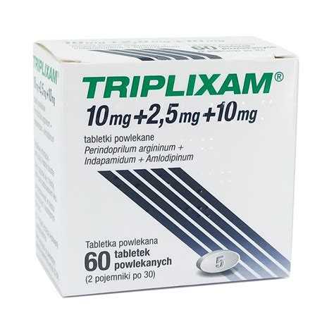 Triplixam ტრიპლიქსამი 10 2 5 10მგ 60 ტაბლეტი
