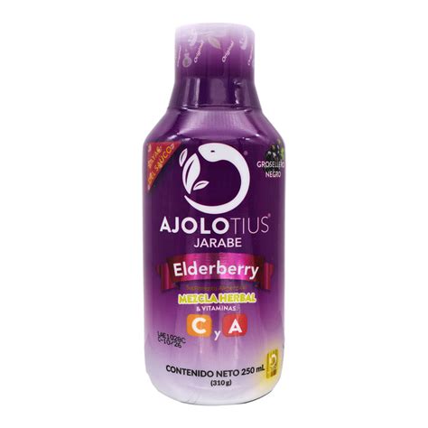 Jarabe Ajolotius Con Elderberry 250 Ml—