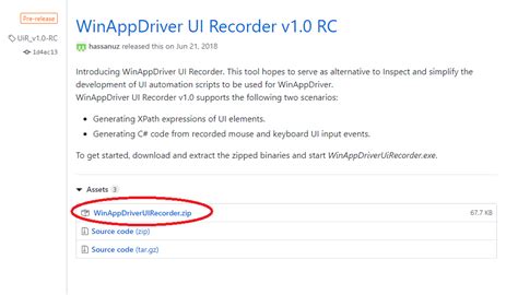 A Programmers Day How To Download And Run Winappdriver Ui Recorder
