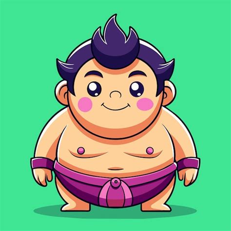 Premium Vector Cute Sumo Wrestler Showing Sportsmanship Vector Art