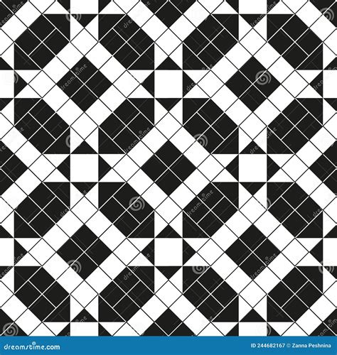 Seamless Vector Pattern With Stripes Lines Tile Abstract Geometric Reticulate Background