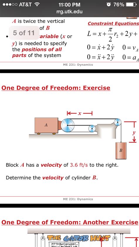 solved if block a has a velocity of 3 6 ft sec to the right