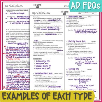 AP Statistics Notes Types Of Bias Sources Of Bias By The Frazier Method