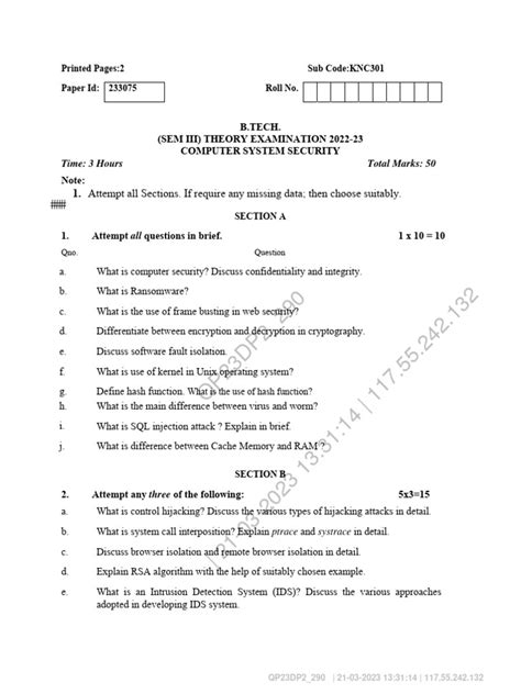 Computer System Security Knc 301 Pdf Cryptography Digital Rights