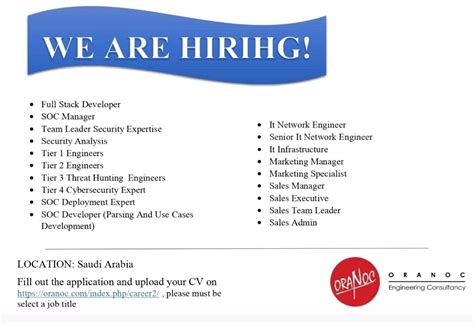 Mostafa Saber On Linkedin Vacancies In Saudi Arabia Dz