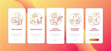 A Gradient Mobile App Screen With Conceptualization Of Healthy Sleep