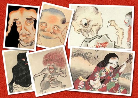 300 Japanese Folklore Yokai Illustrations And 17th C Woodblock Prints