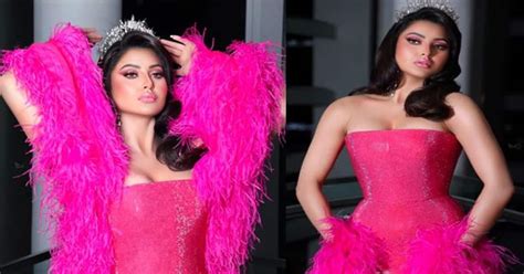 उर्वशी रौतेला ने 50 लाख की पिंक ट्यूब बॉडीकॉन आउटफिट में दिखाया सेक्सी