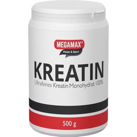 KREATIN MONOHYDRAT 100% Megamax Pulver, 500 g - günstig bei - Fliegende ...