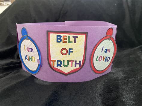 Belt Of Truth Craft Template At Hayley Pell Blog